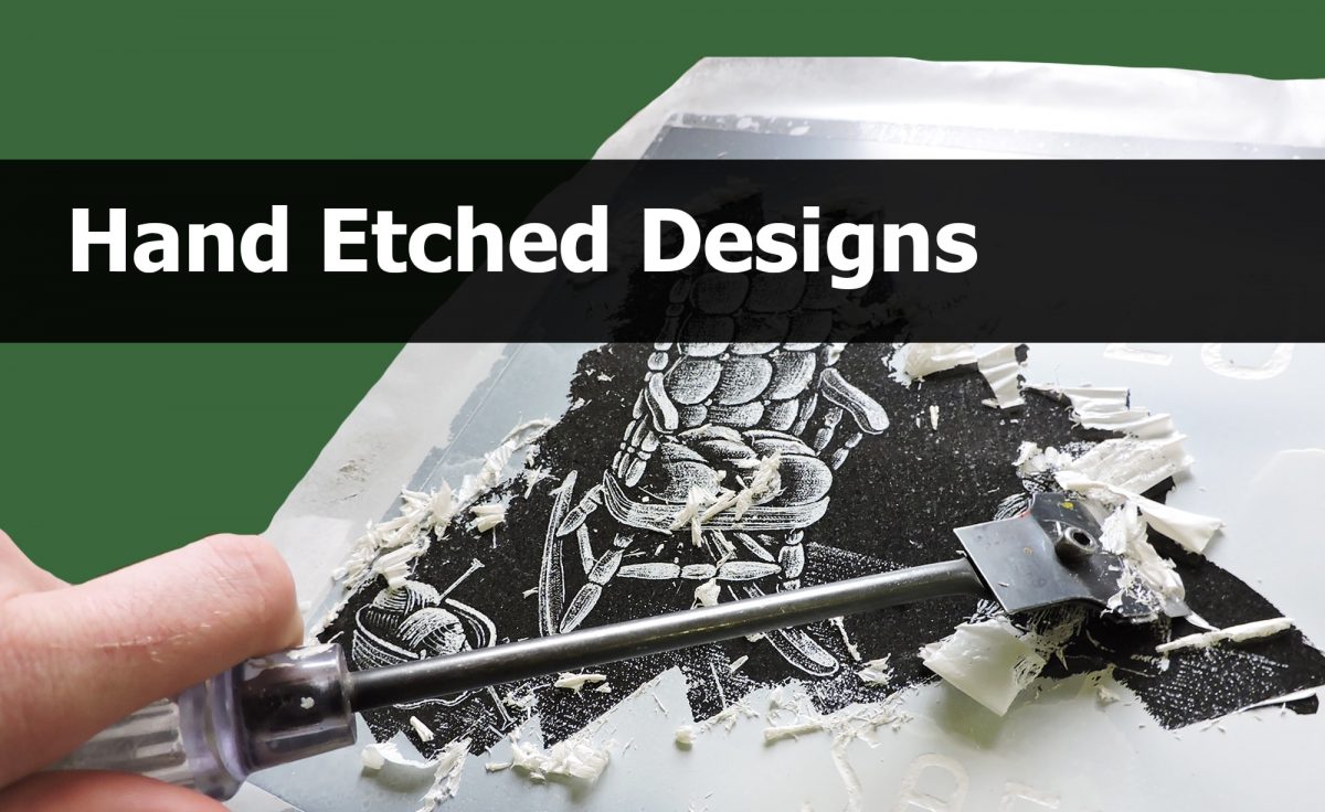 Hand Etched Designs - Patten's Michigan Monument Company