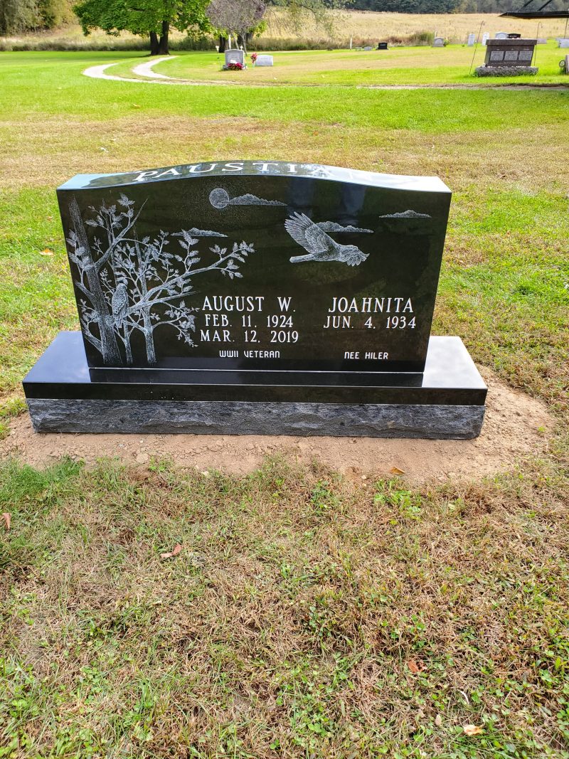 Hand Etchings - Patten's Michigan Monument Company