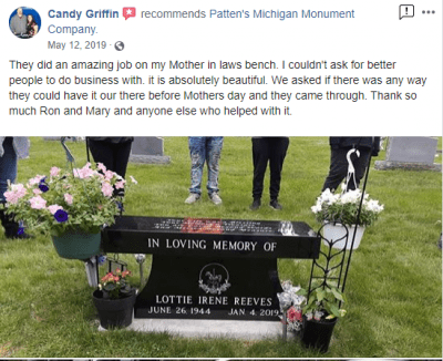 Patten's Michigan Monument Company - Granite Headstones and Markers